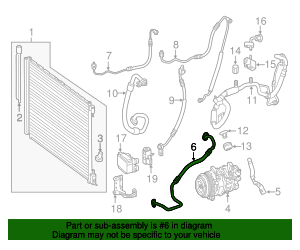 2016-2018 Mercedes-Benz C 350e Refrigerant Line 205-830-00-03 ...