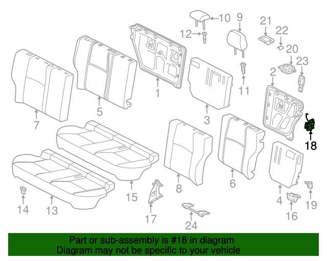 2011-2017 Lexus CT200h Lock 72630-76010 | OEM Parts Online