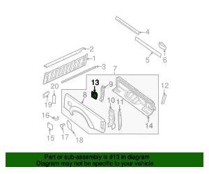 2005-2021 Nissan Frontier Fuel Pocket 93366-EA830 | Nissan Parts Plus