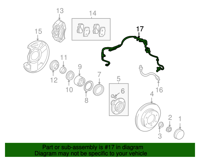 2000-2007 Toyota Front Speed Sensor 89542-0C010 | OEM Parts Online