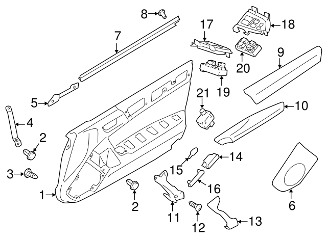 2013-2023 Subaru Door Trim Panel Clip 909130228 | Subaru Online Parts