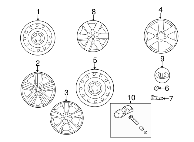 52910-2G451 - Wheel, Steel 2006-2010 Kia Optima | Kia.Parts Store