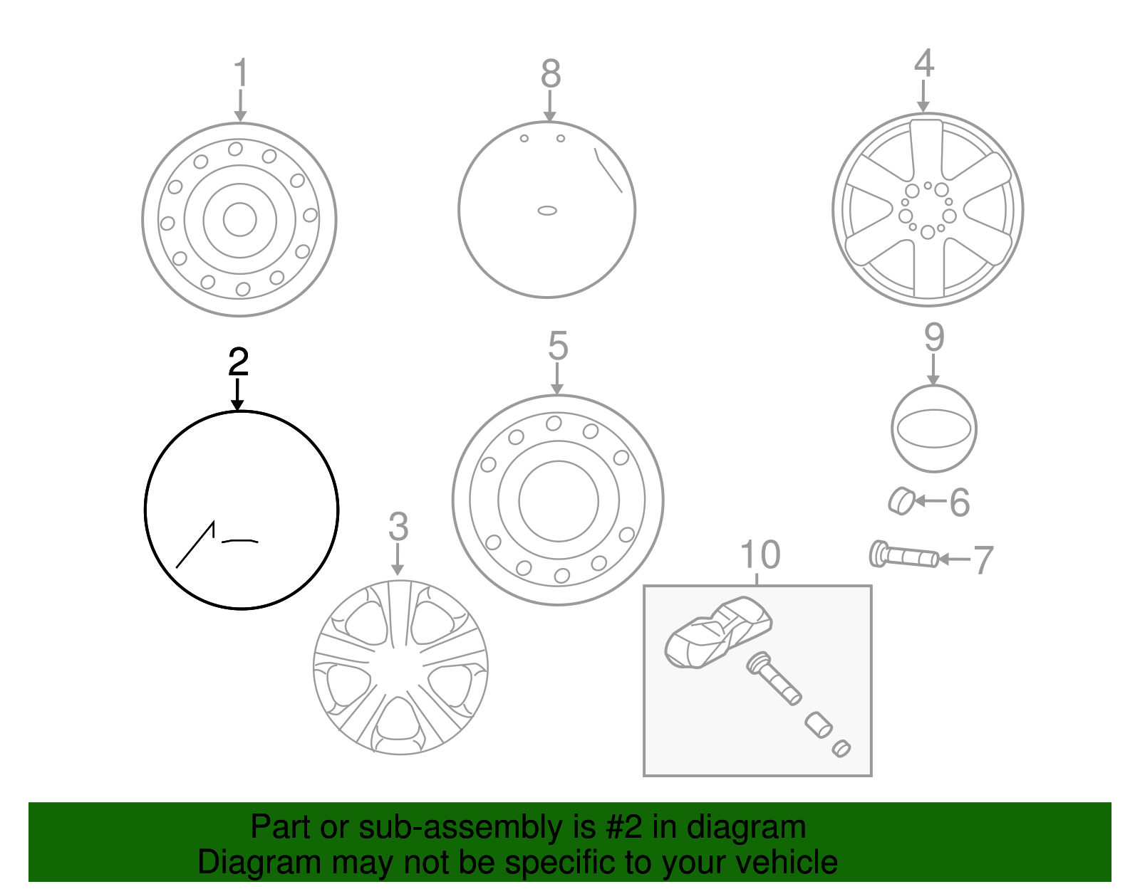 52910-2G820 - Wheel, Alloy 2009-2010 Kia Optima | Kia.Parts Store