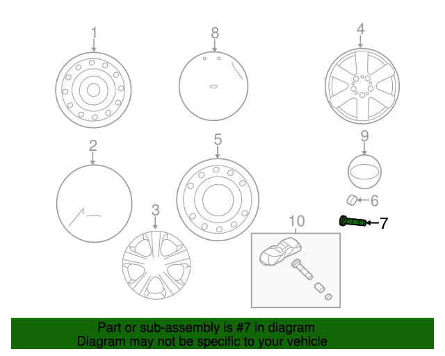52933-4D700-DS - Tire Pressure Monitoring System (TPMS) Sensor - 2006 ...