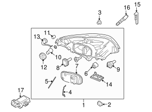 2010-2013 Volvo XC60 Headlight Assembly 31395472 | AutoNation Parts