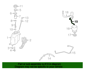 123-420-53-28-64 - Air Suspension Compressor Line 1996-2003 Mercedes ...