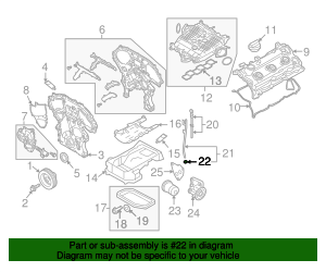15066-4W000 (150664w000) - 2009-2020 Infiniti Guide Tube O-Ring ...