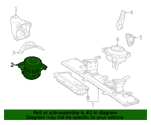 167-240-69-00 - Engine Mount 2021-2024 Mercedes-Benz GLE 53 AMG ...