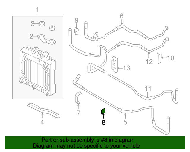 Genuine BMW 17-22-7-586-896 | Inlet Pipe Mount Bracket | FREE Shipping ...