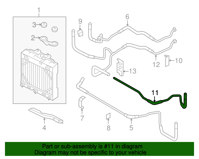 17227589508 - 2007-2010 BMW Engine Oil Cooler Hose Assembly (17-22-7 ...