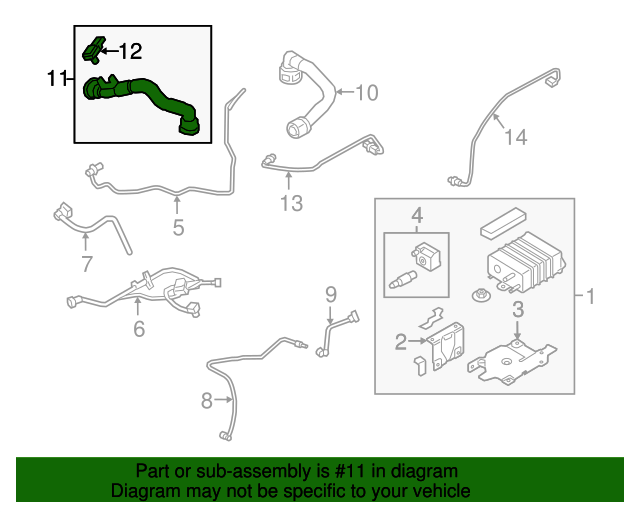 2018-2021 Ford EcoSport Tube Assembly F1FZ-6758-G | OEM Parts Online