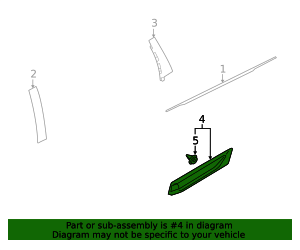 2022-2024 Mitsubishi Lower Molding 5757A602 | OEM Parts Online