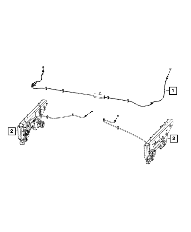 2018 Chrysler Pacifica Rear Seat Latch, Right 68278024AA | Mopar Estores