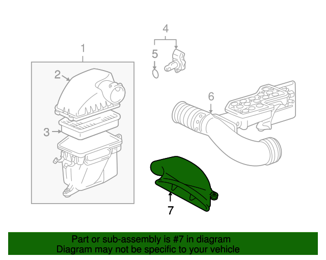 1998-2010 Lexus Inlet Duct 17751-50060 | OEM Parts Online