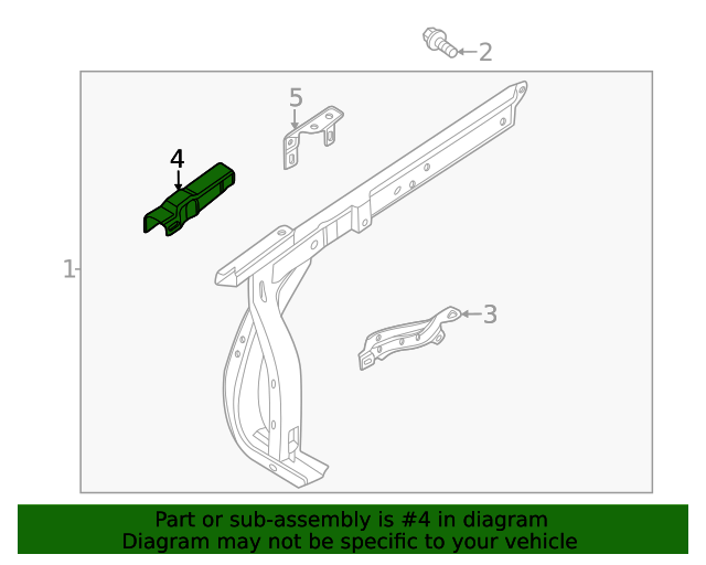 2021-2024 Ford Bronco Mount Bracket mb3z16c199a | TascaParts.com