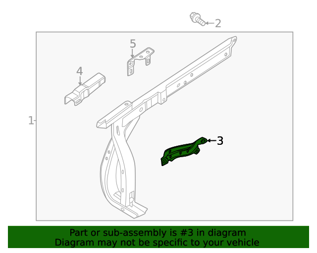 Genuine OEM Ford - Front Rail MB3Z-9910009-A | OEM Ford Parts & Accessories