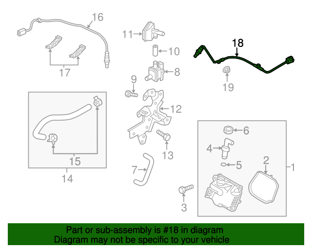 2018-2019 Mazda CX-5 Oxygen Sensor PYFB-18-86Z | TascaParts.com