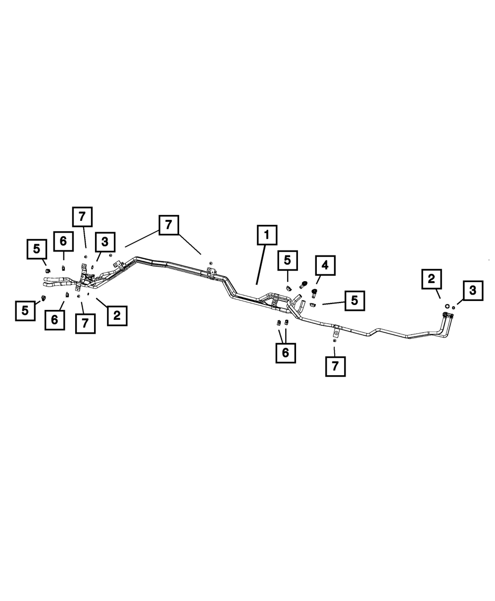 2012-2020 Mopar A/C & Heater Under-Body Line 68100674AF | My Mopar Parts