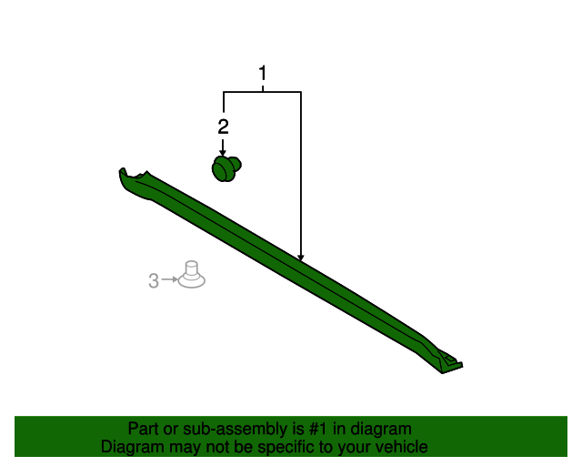 2009-2013 Subaru Forester Rocker Molding 91112SC020 | Subaru Parts Store