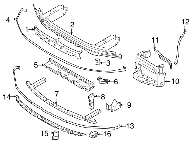 51-11-8-061-340 - Bumper Impact Bar 2016-2019 BMW | AutoNationParts.com