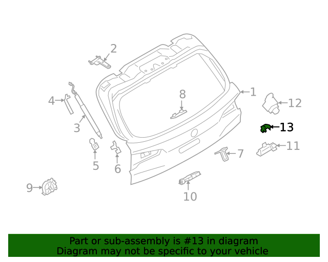 Genuine BMW 51-13-9-447-859 | Camera Support Bracket | FREE Shipping on ...