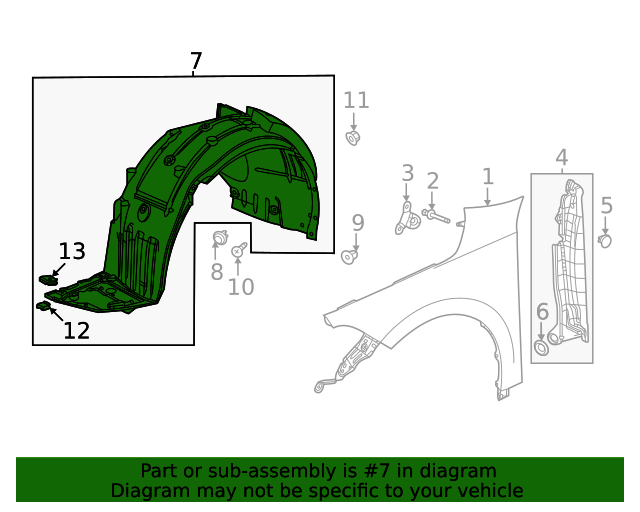 Fender Assembly L Front 74150-T20-A00 | OEM Parts Online