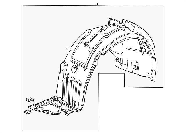 74150-T20-A10 - 2022-2024 Honda Civic - Fender Liner | Genuine Honda Parts