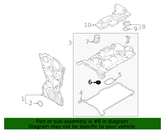 Genuine Valve Cover Seal for 2011-2023 Hyundai | Part# 22443-2E000 ...