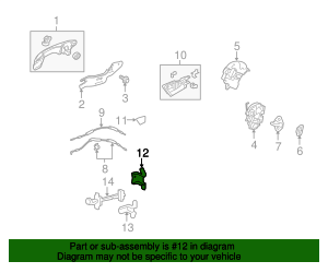 67910-TA5-A02ZZ - Upper Hinge 2010-2014 Honda | Honda Parts Online