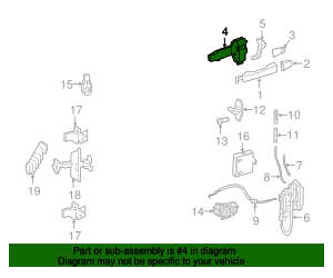 447-760-00-34 - Handle Base 2016-2023 Mercedes-Benz Metris | Mercedes ...