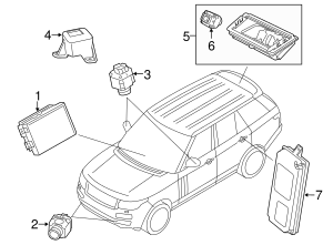 2013-2015 Land Rover Range Rover Rear Molding LR052124 | JaguarParts.com