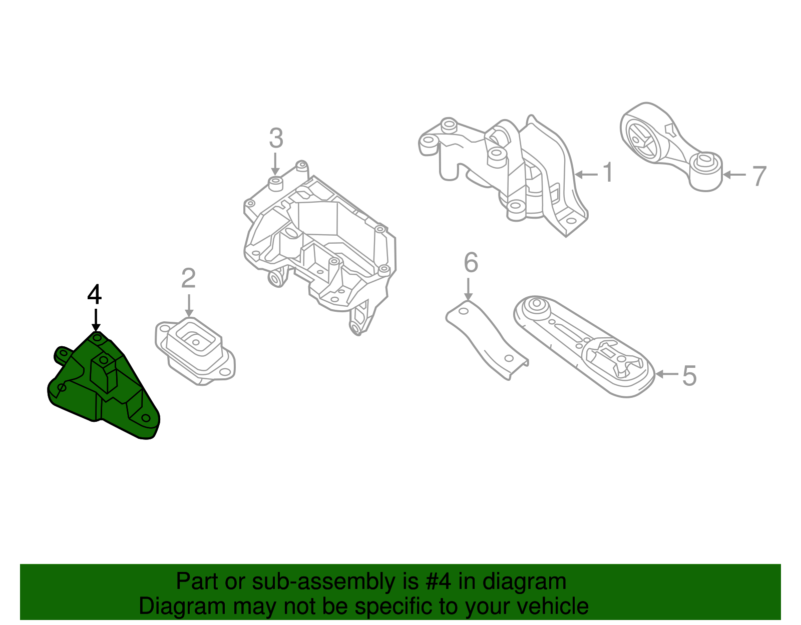 2013-2019 Nissan Sentra Side Mount Bracket 11253-3RU1A | Team Nissan Inc.