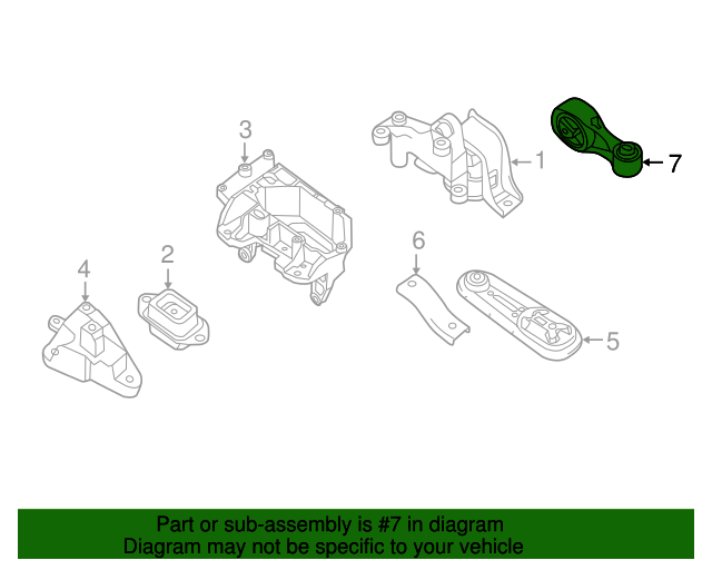 2011-2019 Nissan Torque Rod - Passenger Side (RH) 11350-3SG0A ...