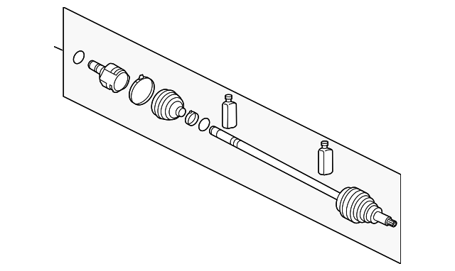 2012-2013 Kia Optima Axle Assembly - Driver's Side (LH) 49500-4C700 ...