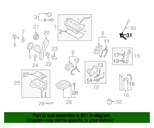 2007-2009 Hyundai Santa Fe Guide Tube 26612-3E001 | OEM Parts Online