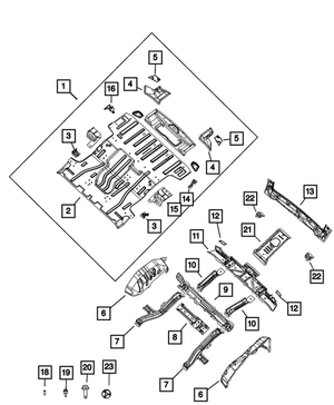 2022-2023 Jeep Rear Closure Panel 68432050AB | Mopar eStore