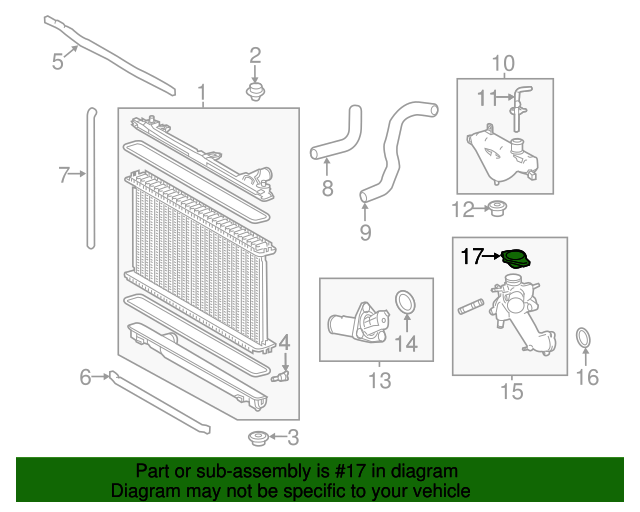 1992-2022 Lexus Radiator Cap 16401-36020 | AutoNationParts.com