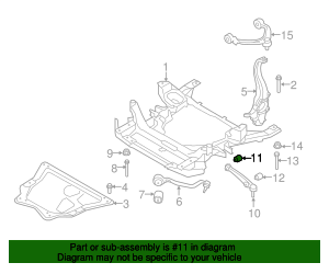 31126864000 - 2014-2019 BMW Rear Lower Control Arm Inner Bushing (31-12 ...