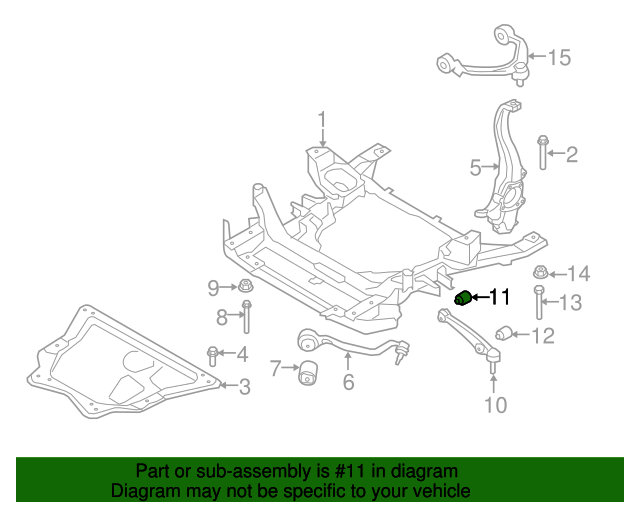 31126864000 - 2014-2019 BMW Rear Lower Control Arm Inner Bushing (31-12 ...