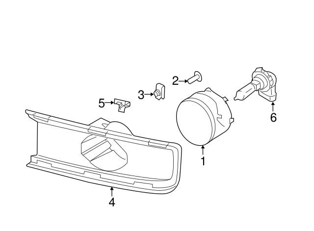 2005-2024 Ford Fog Lamp Assembly 4F9Z-15200-AA | Village Ford