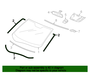 2012-2025 Honda Deck Lid Finish Panel Seal 73226-SZW-000 | Honda ...