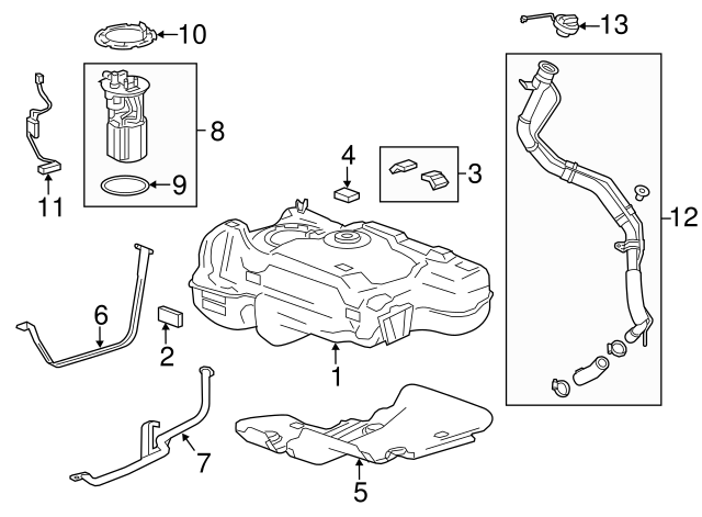 2013-2022 GM Fuel Level Sensor Kit with Seals 13592496 | OEM Parts Online