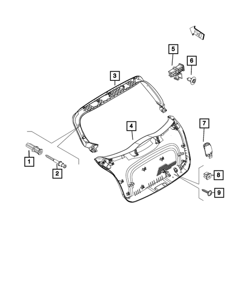 Liftgate Panel and Scuff Plate for 2021 Fiat 500X | Mopar eStore