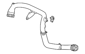 2011-2017 GM Intercooler Outlet Air Hose NOTE (VEHICLES BUILT W/ M6 ...