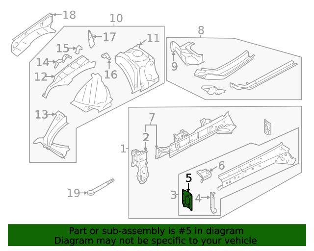 2017-2024 Subaru Bumper Bracket 51629FL01A9P | Subaru Parts Store