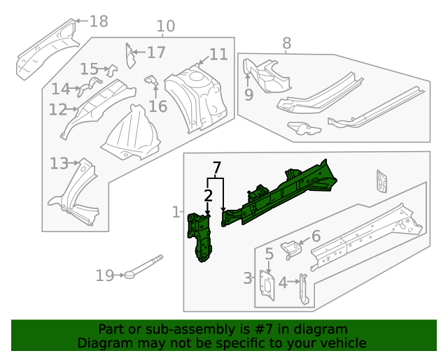 2020-2023 Subaru Closing Plate 51615AN00A9P | Subaru Parts Store