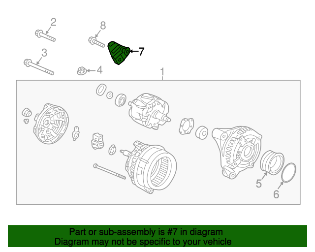 2014-2021 Honda Bracket, Alternator 31113-5J6-A00 | OEM Parts Online