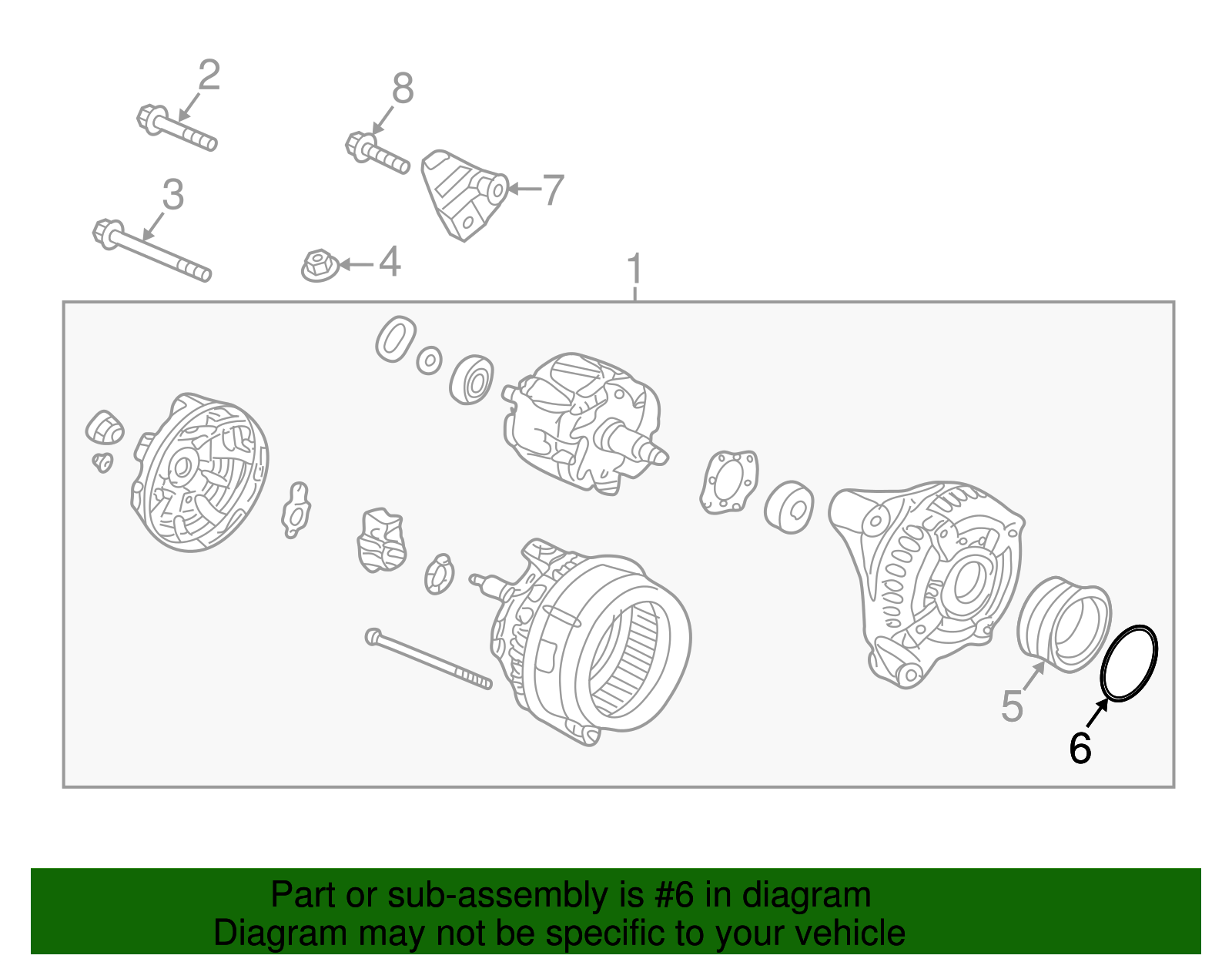 31142-RV0-A01 - 2016-2025 Honda - Cap Decoupler | Genuine Honda Parts