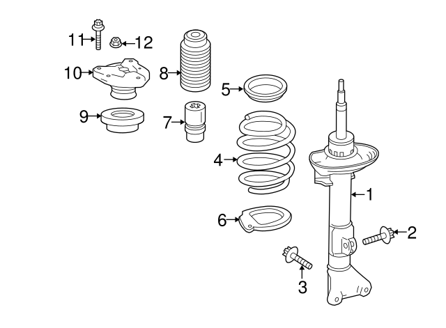 204-320-15-73 - Suspension Strut Mount 2012-2015 Mercedes-Benz ...