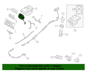 2013-2020 Land Rover Prk Brake Switch LR133124 | Express Land Rover Parts